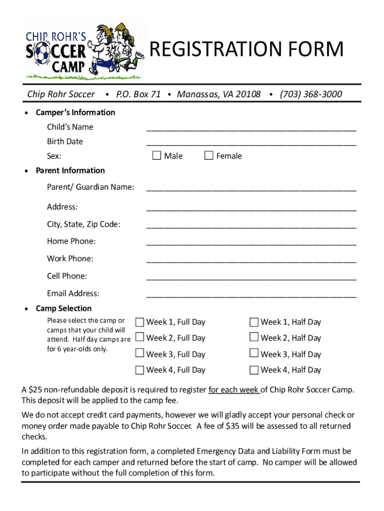 Fillable Online Choir Registration Form - Fill Out and Sign Printable ...