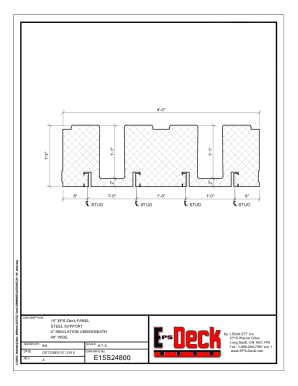 Fillable Online EPS-Deck Concrete Deck Forms - Technical Drawing - 15in ...