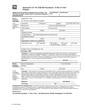 Fillable Online ACE Apply Form Fax Email Print - pdfFiller