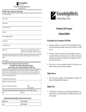 Fillable Online Fillable Online Matching Gifts Program Application Form ... Fax Email Print ...