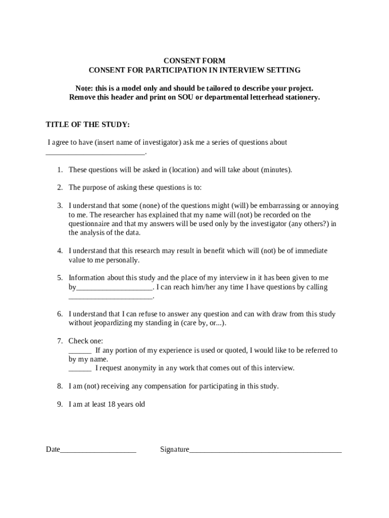 Building A Consent Qualtrics Inside Sou Doc Template PdfFiller