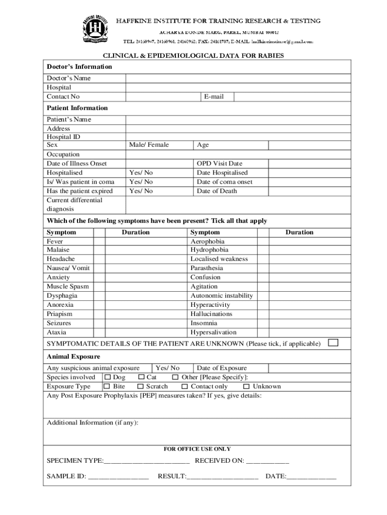 Fillable Online Rabies Patient Information Fact Sheet - MPR Fax Email ...