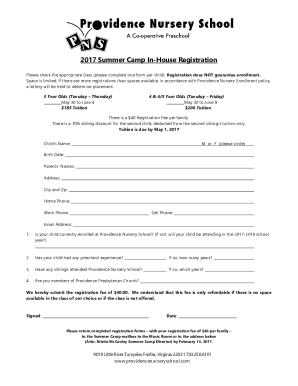 Fillable Online 2017 In-House Registration Form Fax Email Print - pdfFiller