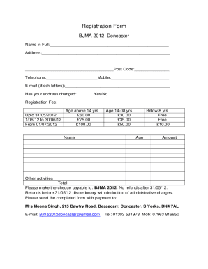 Music School Registration Form - Fill Online, Printable, Fillable ...