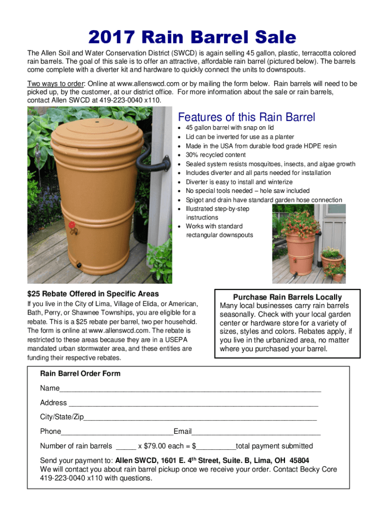 Fillable Online The Allen Soil and Water Conservation District (SWCD ...