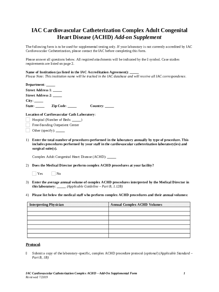 IAC Echocardiography Fetal Doc Template | pdfFiller