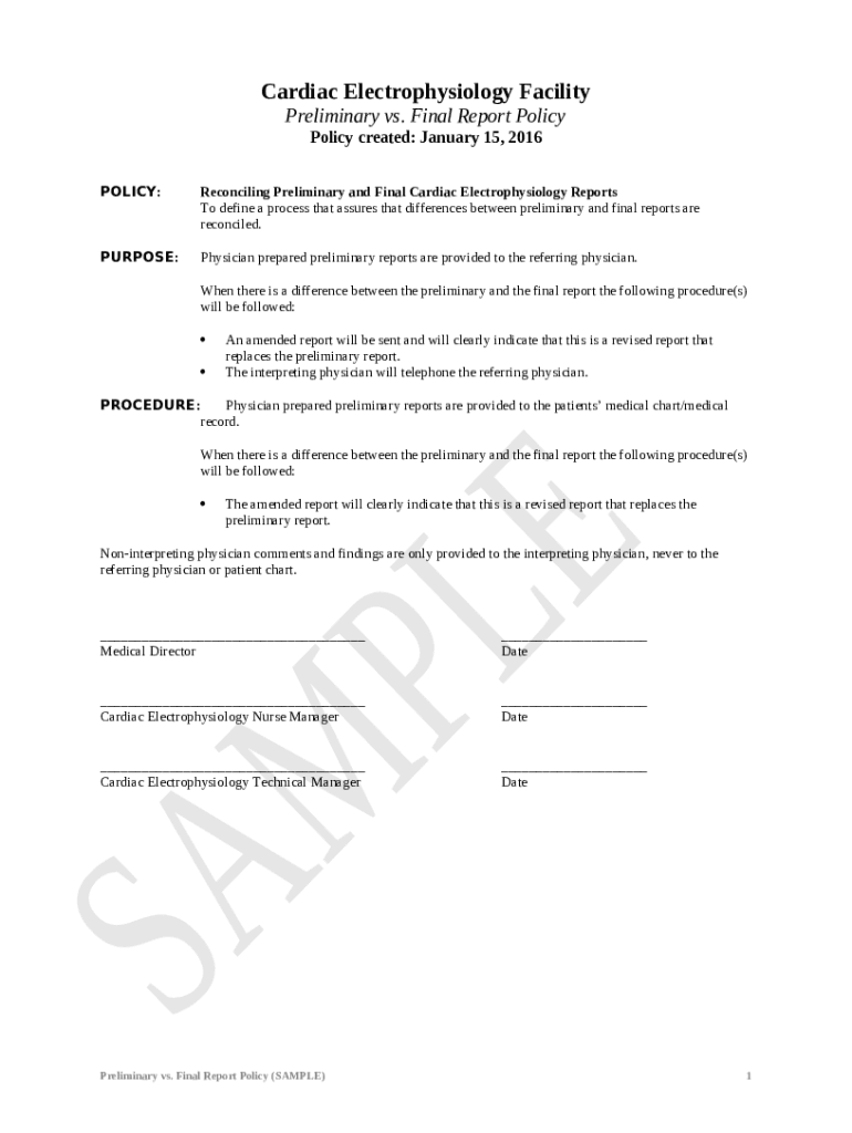 Cardiac Electrophysiology Sample Documents - Intersocietal Doc Template ...