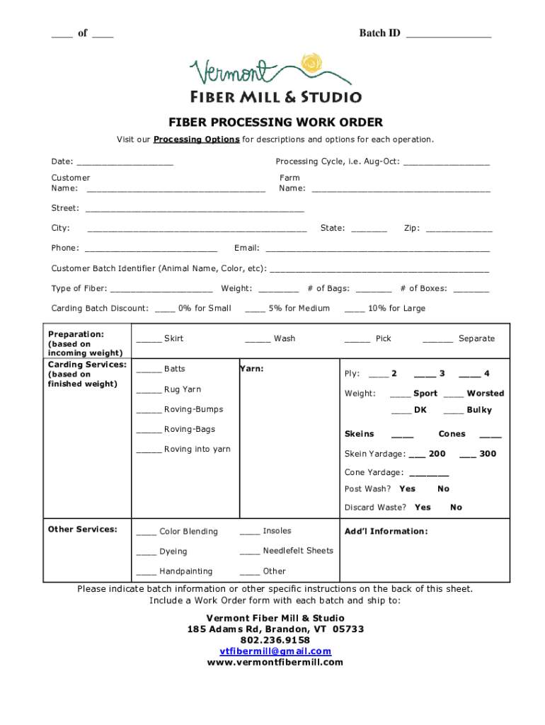 Fillable Online VFMS-Work-Order-Form Fax Email Print - pdfFiller
