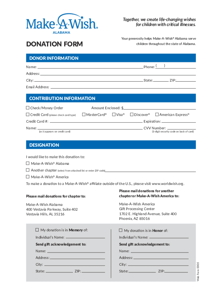 Fillable Online secure2 wish Los Angeles Make-A-Wish Vehicle Donation ...