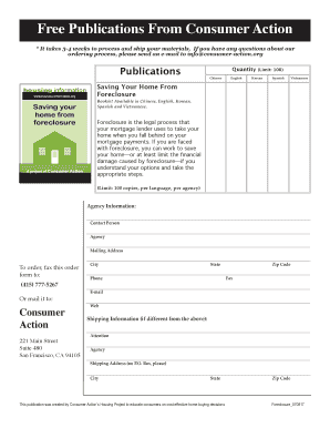 Fillable Online consumer-action Free Publications From Consumer Action ...
