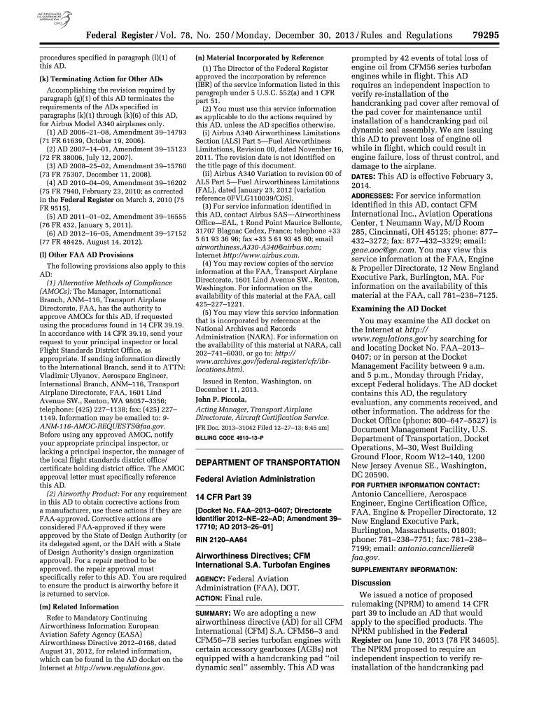 Fillable Online gpo procedures specified in paragraph (l)(1) of Fax ...