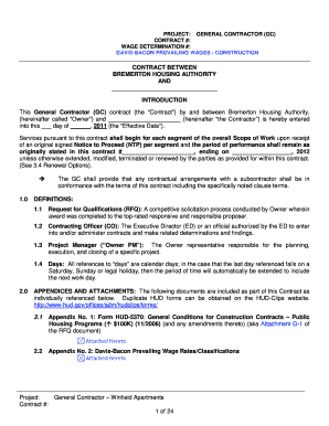 Fillable Online PROJECT GENERAL CONTRACTOR (GC) Fax Email Print - pdfFiller