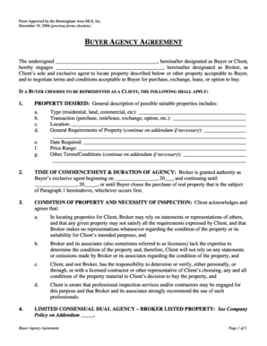 Fillable Online Form Approved by the Birmingham Area MLS, Inc Fax Email ...