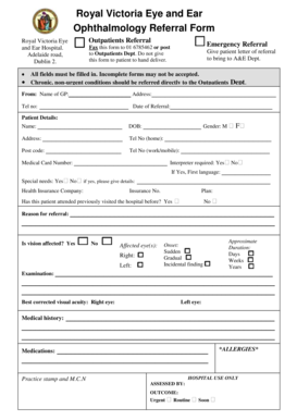 Fillable Online rveeh Royal Victoria Eye and Ear - rveeh Fax Email ...