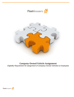 Fillable Online Eligibility Requirement for assignment of Company-Owned ...
