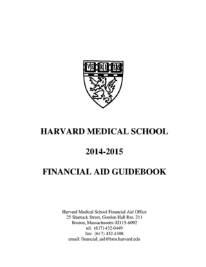 Fillable Online hms harvard FINANCIAL AID GUIDEBOOK - hms harvard Fax ...