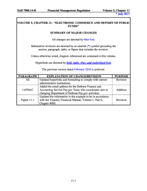 Fillable Online comptroller defense 14-R 2B Financial Management ...