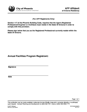 Fillable Online phoenix AFP Affidavit.doc - phoenix Fax Email Print ...