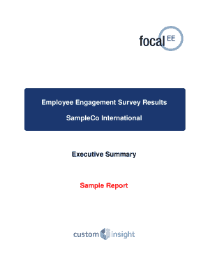 Fillable Online Employee Engagement Survey Results Fax Email Print ...