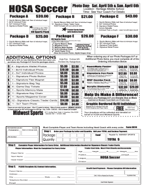 Fillable Online 9014 HOSA Soccer Order Form.cdr Fax Email Print - pdfFiller