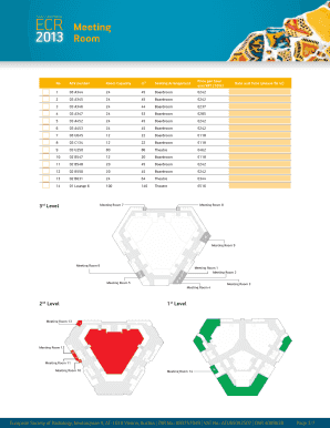 Fillable Online myesr Meeting Room Order forms, Booking Information ...