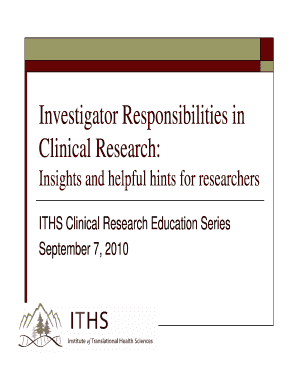 Fillable Online iths Regulatory Support and Bioethics Core FDA Datasheet - iths Fax Email Print ...