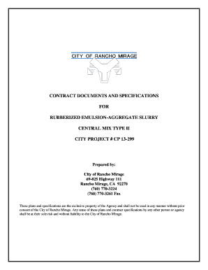 Fillable Online ranchomirageca RUBBERIZED EMULSION-AGGREGATE SLURRY Fax ...