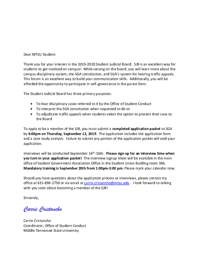 Fillable Online Dear MTSU Student: Fax Email Print - pdfFiller