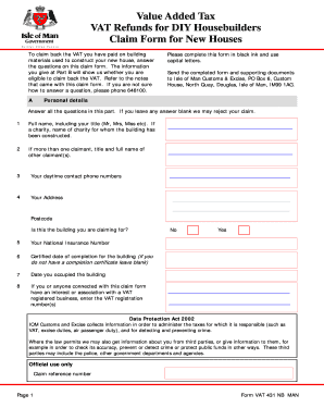 Fillable Online gov Claim Form for New Houses Fax Email Print - pdfFiller