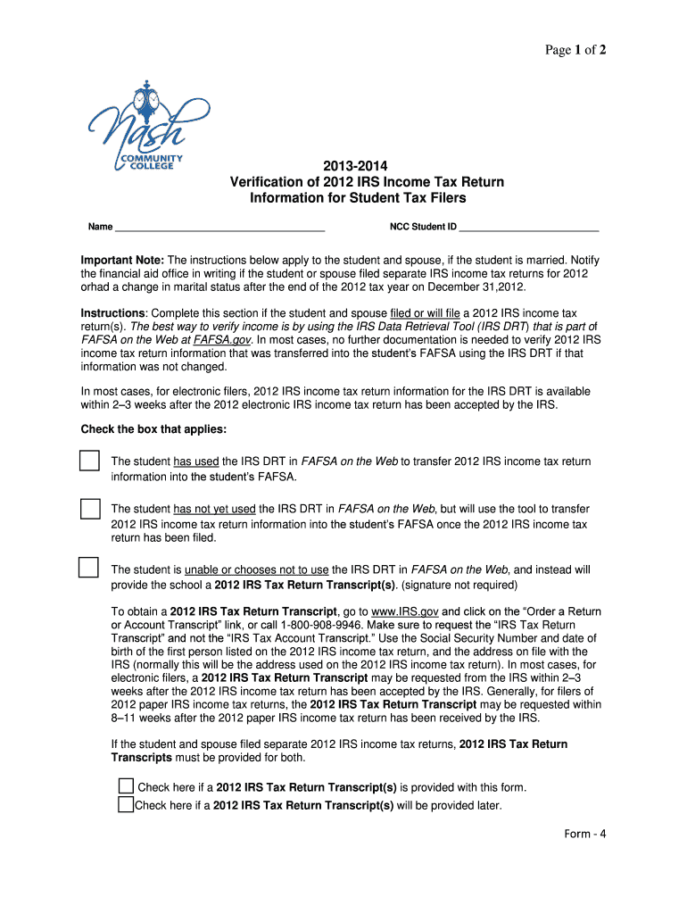 Fillable Online Information for Student Tax Filers Fax Email Print ...