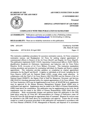 Fillable Online AIR FORCE INSTRUCTION 36-2030 Fax Email Print - pdfFiller