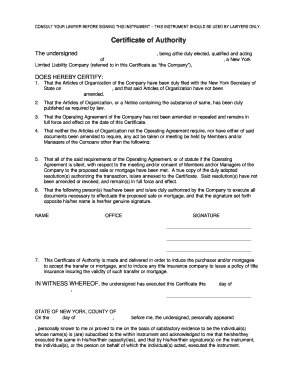 Fillable Online Certificate of Authority.doc Fax Email Print - pdfFiller