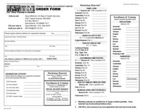 Fillable Online Order Healthy Families/Medi-Cal Outreach Materials Fax ...