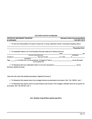 Fillable Online CERTIFICATE AND REQUEST FOR NOTICE Fax Email Print ...