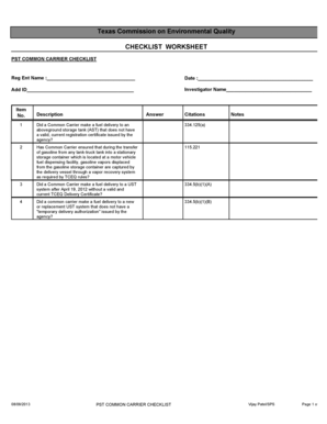 Fillable Online tceq texas Inv Checklist Worksheet DynParam - tceq ...