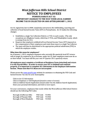 Fillable Online PENNSYLVANIAS ACT 32 Fax Email Print - pdfFiller