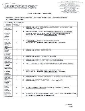 Fillable Online Form 901 Coop Document Request.doc Fax Email Print ...