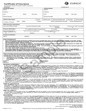 Fillable Online Certificate of Insurance - Farmers Insurance Fax Email ...