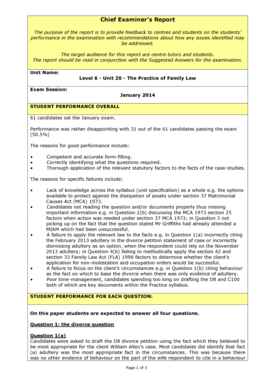 Fillable Online Chief Examiners Evaluation Report Form Fax Email Print ...