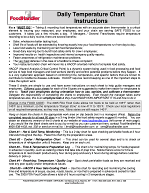 Fillable Online Daily Temperature Chart Fax Email Print - pdfFiller