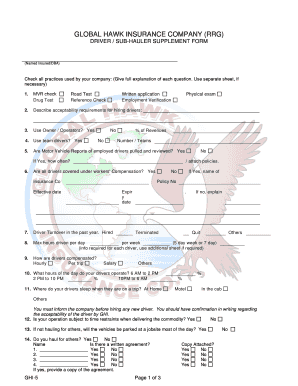 Global Hawk Insurance - Fill Online, Printable, Fillable, Blank | pdfFiller
