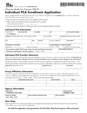 Fillable Online lifeworks CSEmployeeApplicationPCAChoice0314 ...