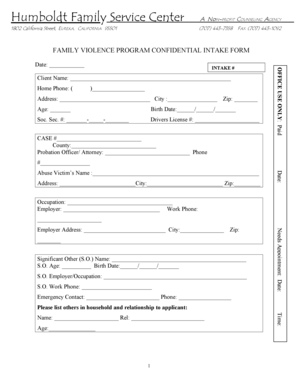 Fillable Online humboldtfamilyservice Violence Program - Humboldt ...