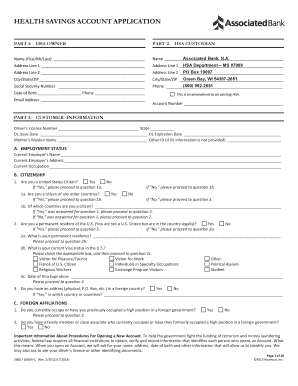 Fillable Online Health Savings Account Custodian Simplifier. 3500 2600H ...