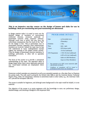 Fillable Online Flyer (Prestressed Concrete) Fax Email Print - pdfFiller