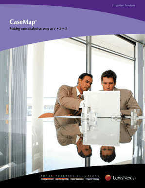 Fillable Online lexisnexis CaseMap - LexisNexis Canada Fax Email Print ...