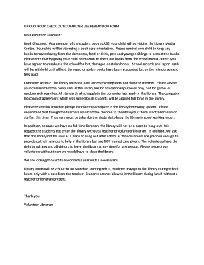 Fillable Online abqse LIBRARY BOOK CHECK OUT/COMPUTER USE PERMISSION ...