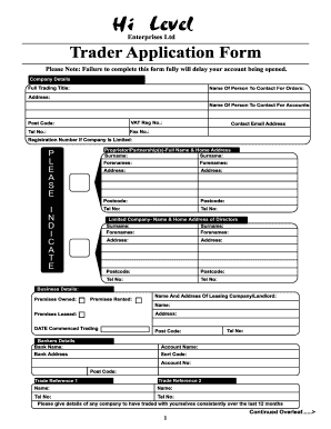 Fillable Online Hi Level Fax Email Print - pdfFiller