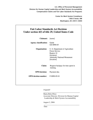 Fillable Online opm DRAFT dates of employment 4/4/98 12/18/99 - opm Fax ...