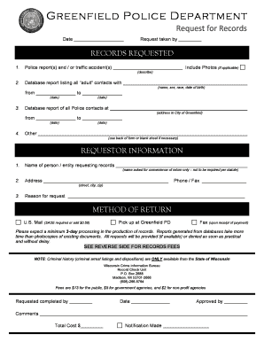 Fillable Online Records Release Request Form.PDF Fax Email Print ...